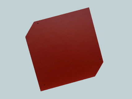 Česká šablona BETTERNIT - 400x400mm hladký - Červená