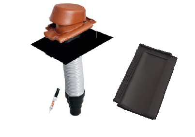 Průchody střechou Contiton 12 (Stodo 12) - Komplet odvětrání kanalizace ...