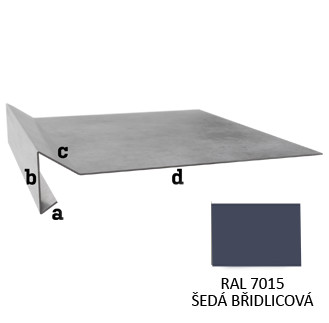 BLIX PVC - Atiková okapnice háko r.š. 400 - RAL 7015