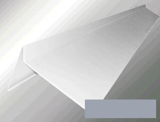 BLIX PVC - Atiková okapnice háko r.š. 400 - RAL 7030 Šedá Merx